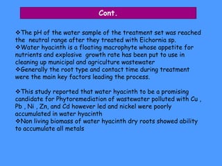 Treatment of industrial effluent | PPTX