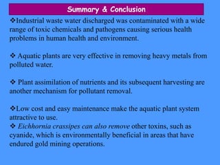 Treatment of industrial effluent | PPTX
