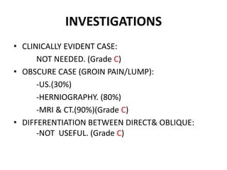 Treatment of inguinal hernia | PPT