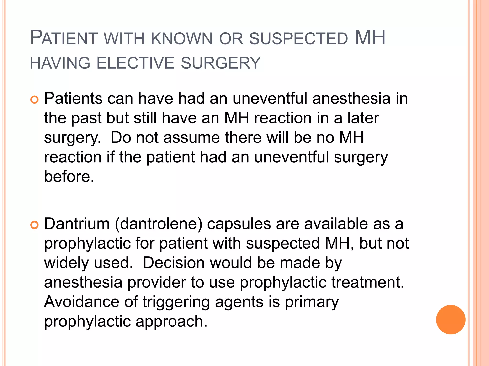 Treatment of malignant hyperthermia in an outpatient surgery center | PPTX