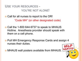 Treatment of malignant hyperthermia in an outpatient surgery center | PPTX