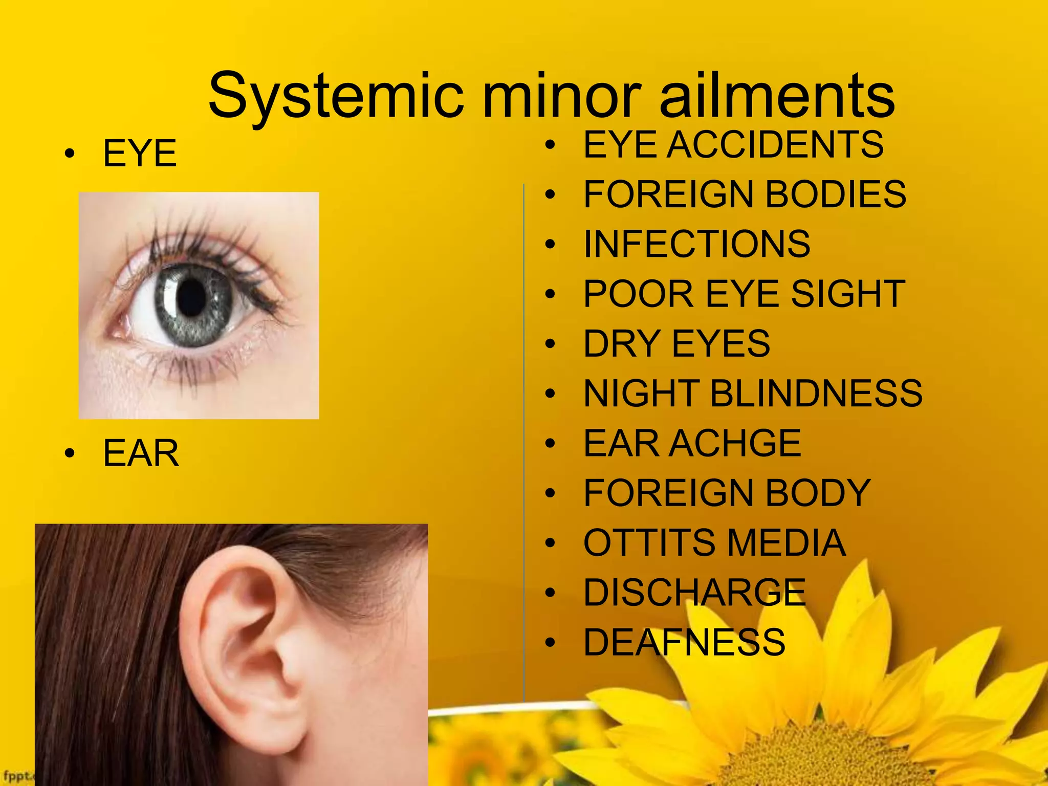 Treatment of minor ailments | PPTX