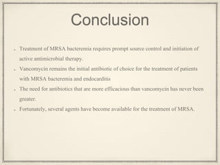 Treatment of mrsa infection | PPTX