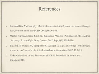 Treatment of mrsa infection | PPTX