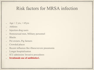 Treatment of mrsa infection | PPTX