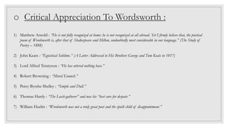 Treatment of Nature, Mysticism & Pantheism in William Wordsworth's ...