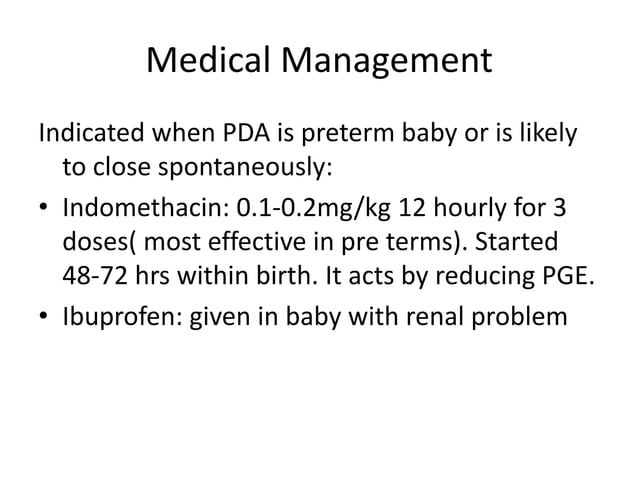 Treatment of pda | PPTX