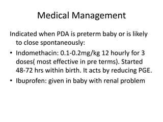 Treatment of pda | PPT