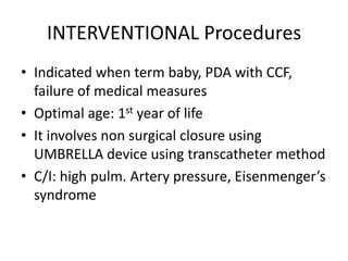Treatment of pda | PPT