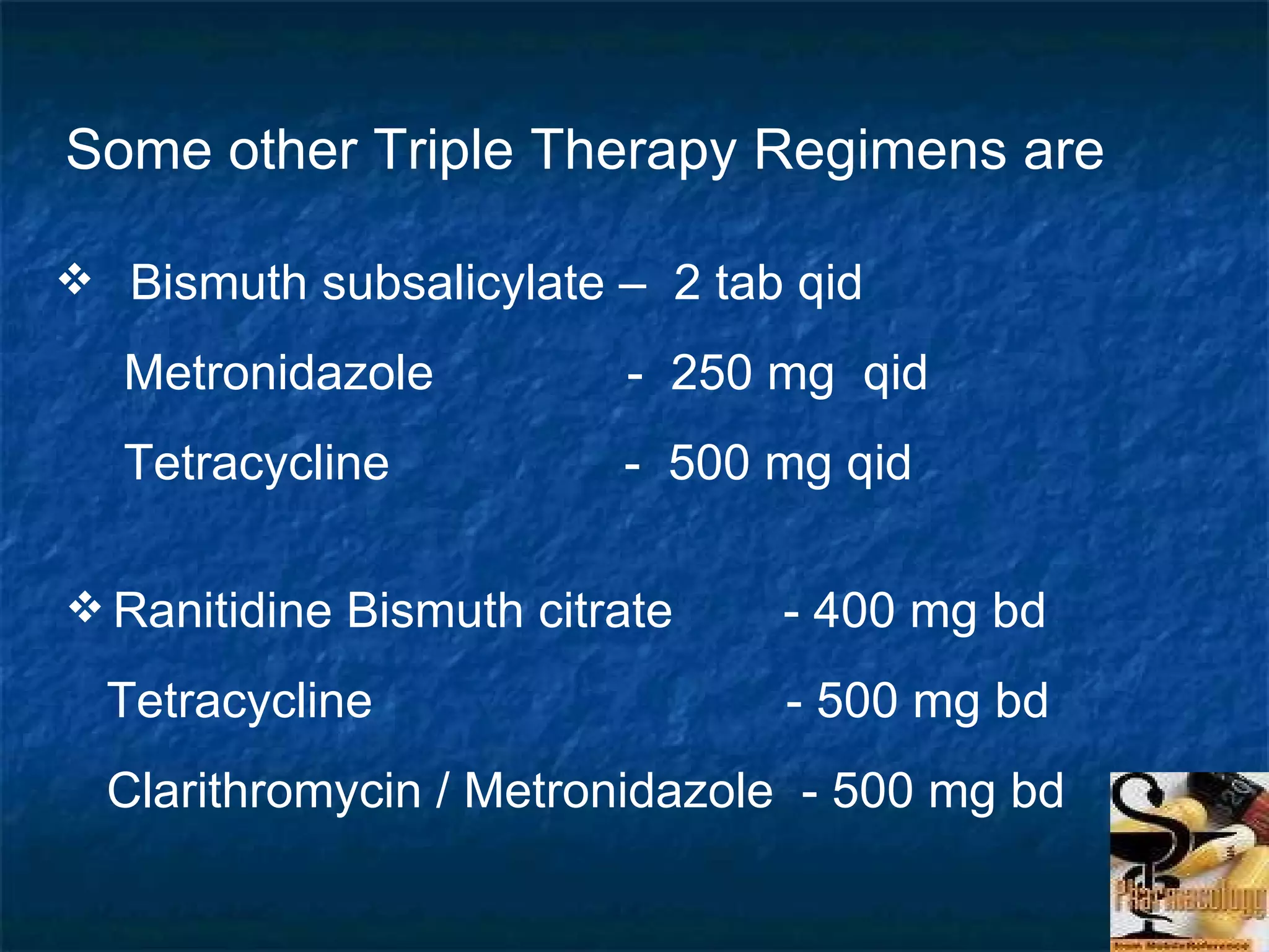 Treatment of peptic ulcer | PPT
