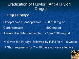 Treatment of peptic ulcer | PPT