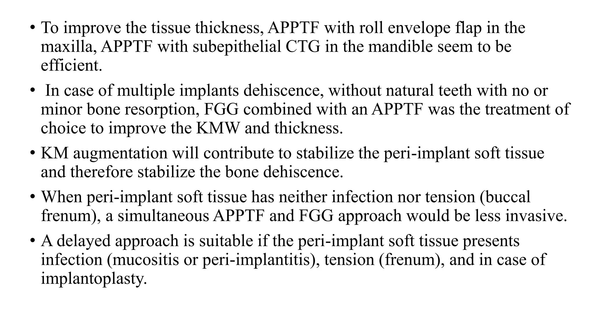TREATMENT OF PERI-IMPLANT SOFT TISSUE DEHISCENCE AROUND IMPLANTS.pptx