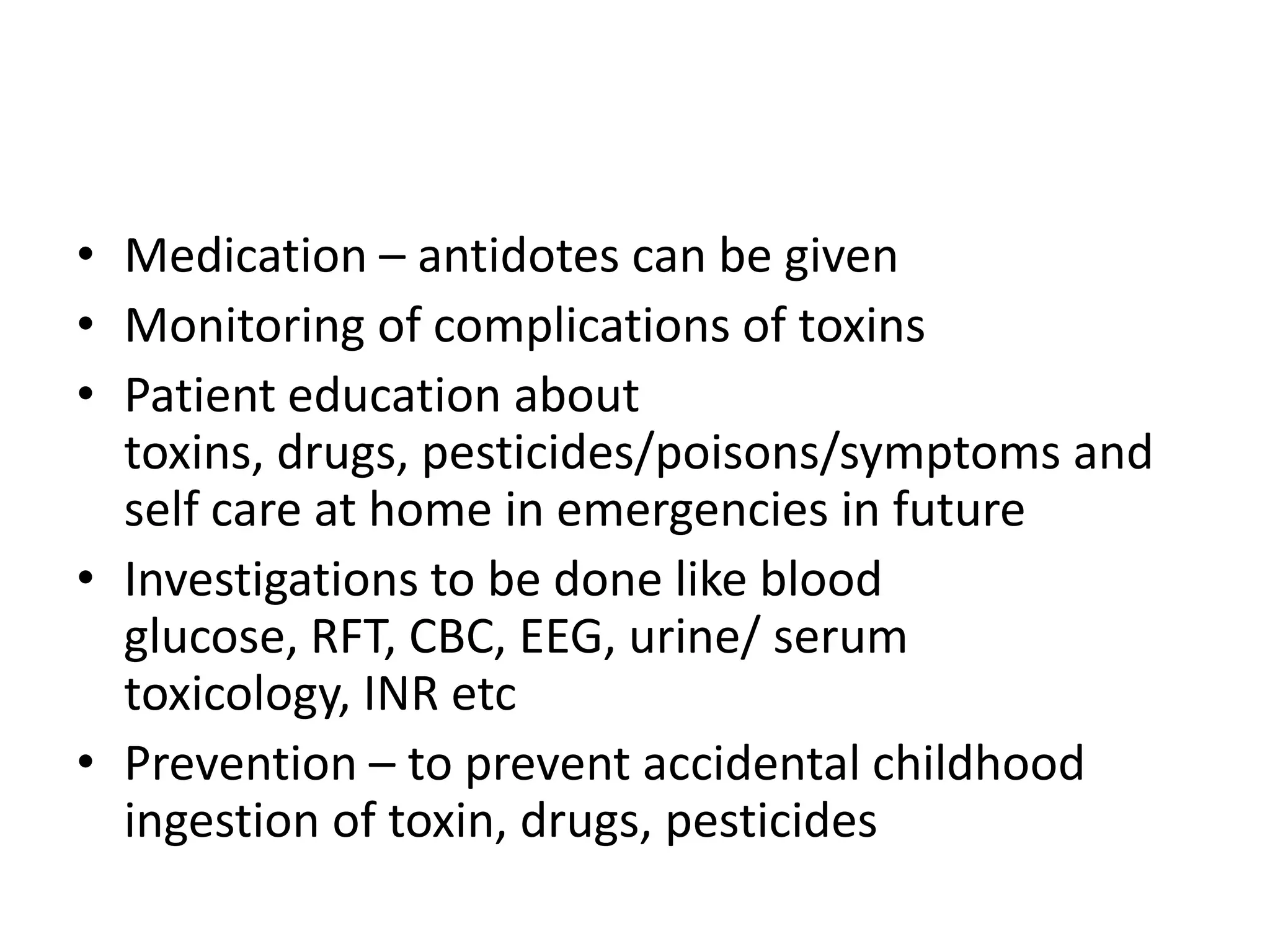 Treatment of poisoning | PPTX