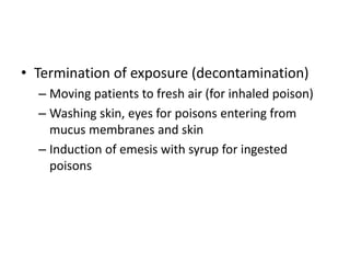 Treatment of poisoning | PPTX