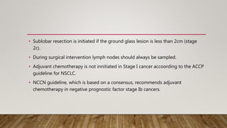Treatment of preinvasive, stage 1 and stage 2 nsclc | PPT