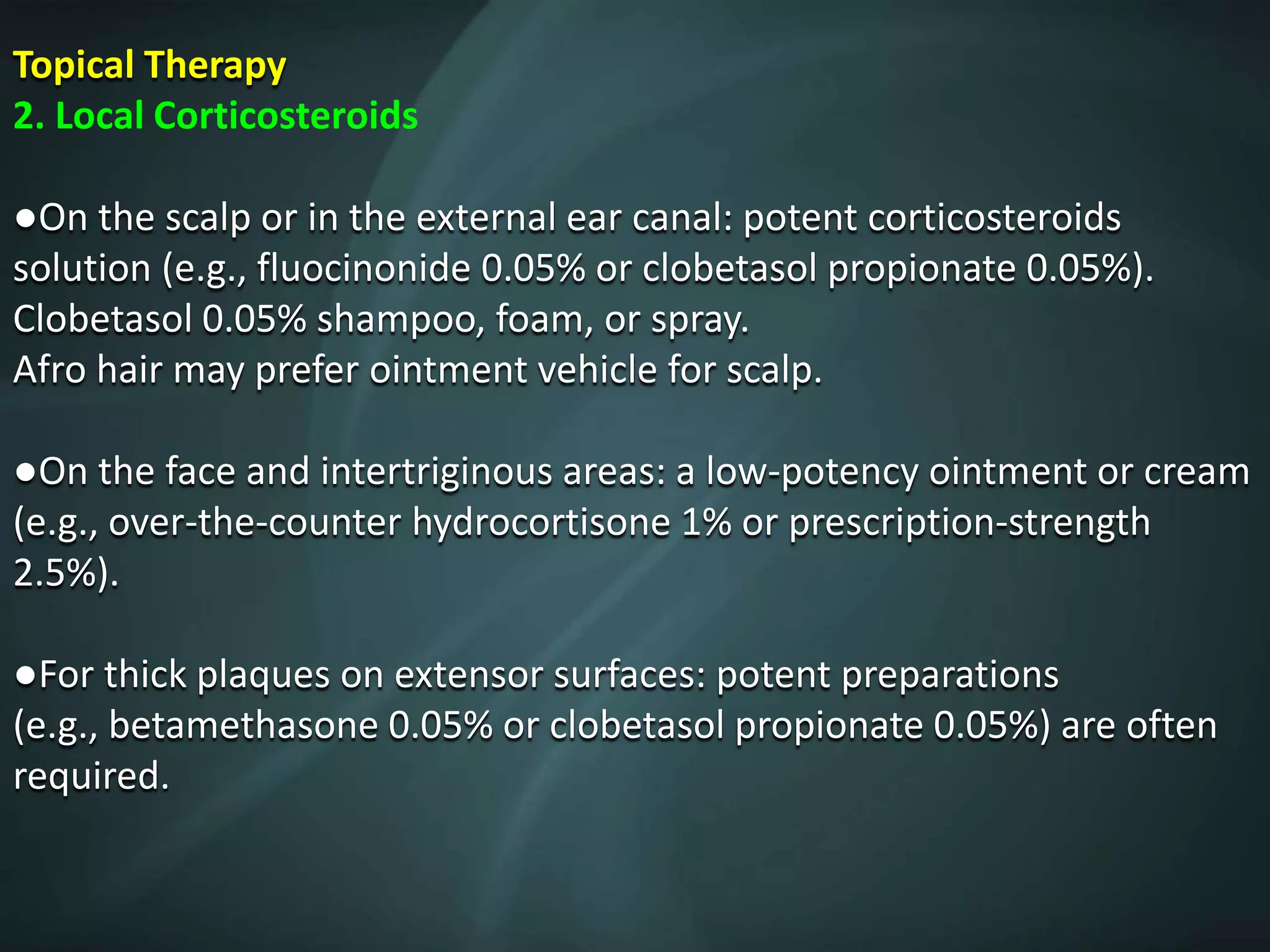 Treatment of psoriasis | PPTX