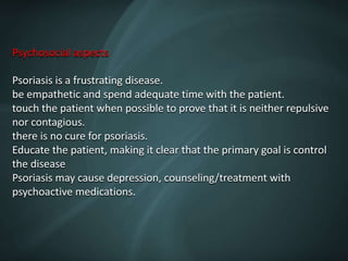 Treatment of psoriasis | PPTX