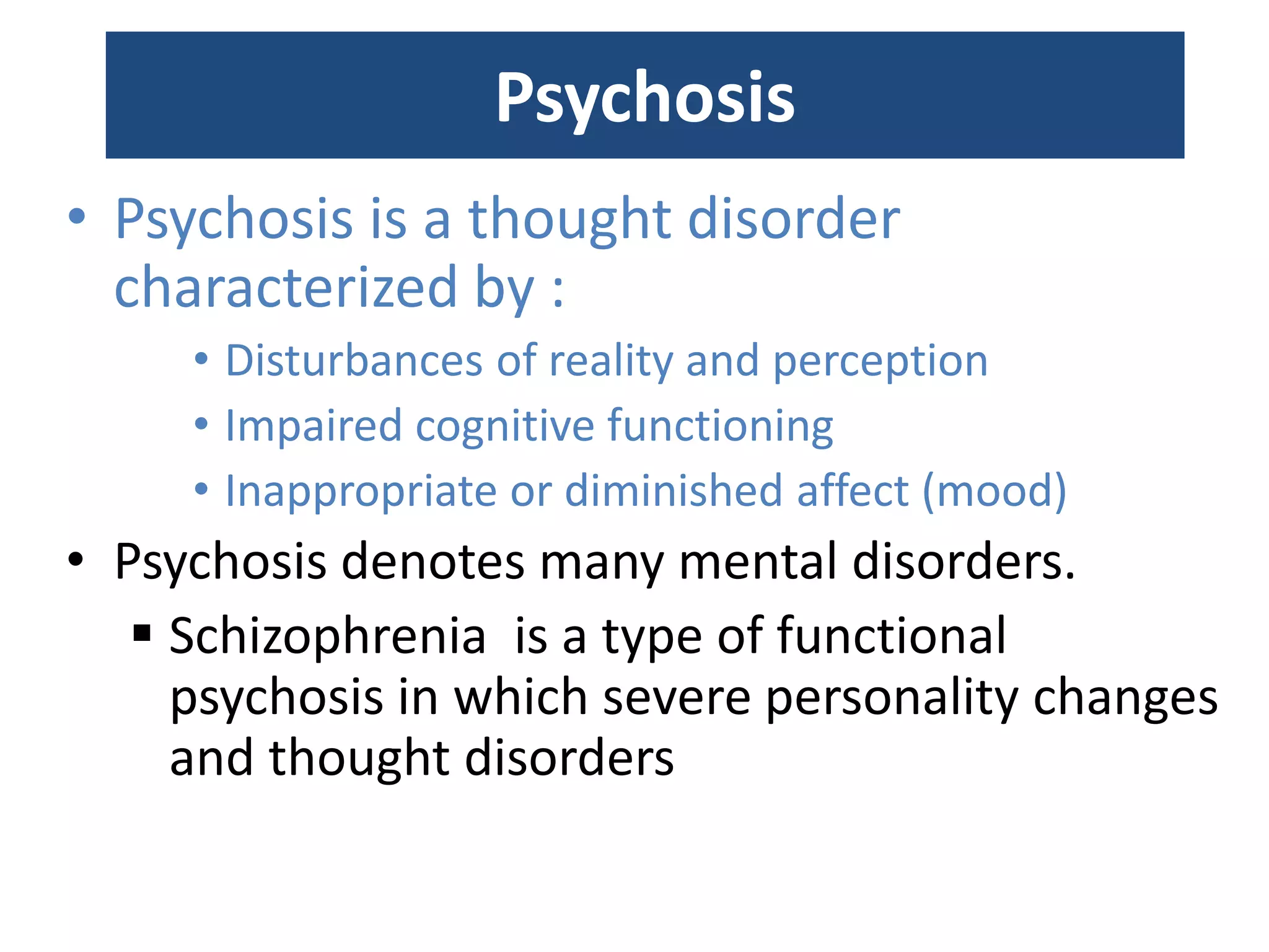 Treatment of psychosis | PPTX