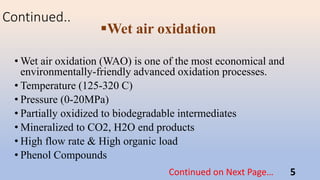 Treatment of refractory organic pollutants in industrial wastewater by ...