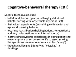 Treatment of Schizophrenia | PPTX