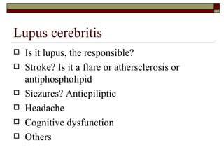 Treatment of Systemic Lupus | PPT