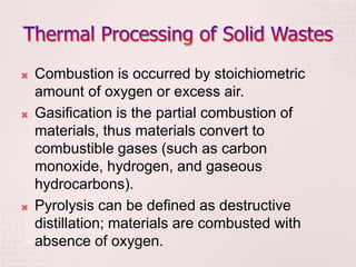 Treatment of SOLID WASTES.ppt