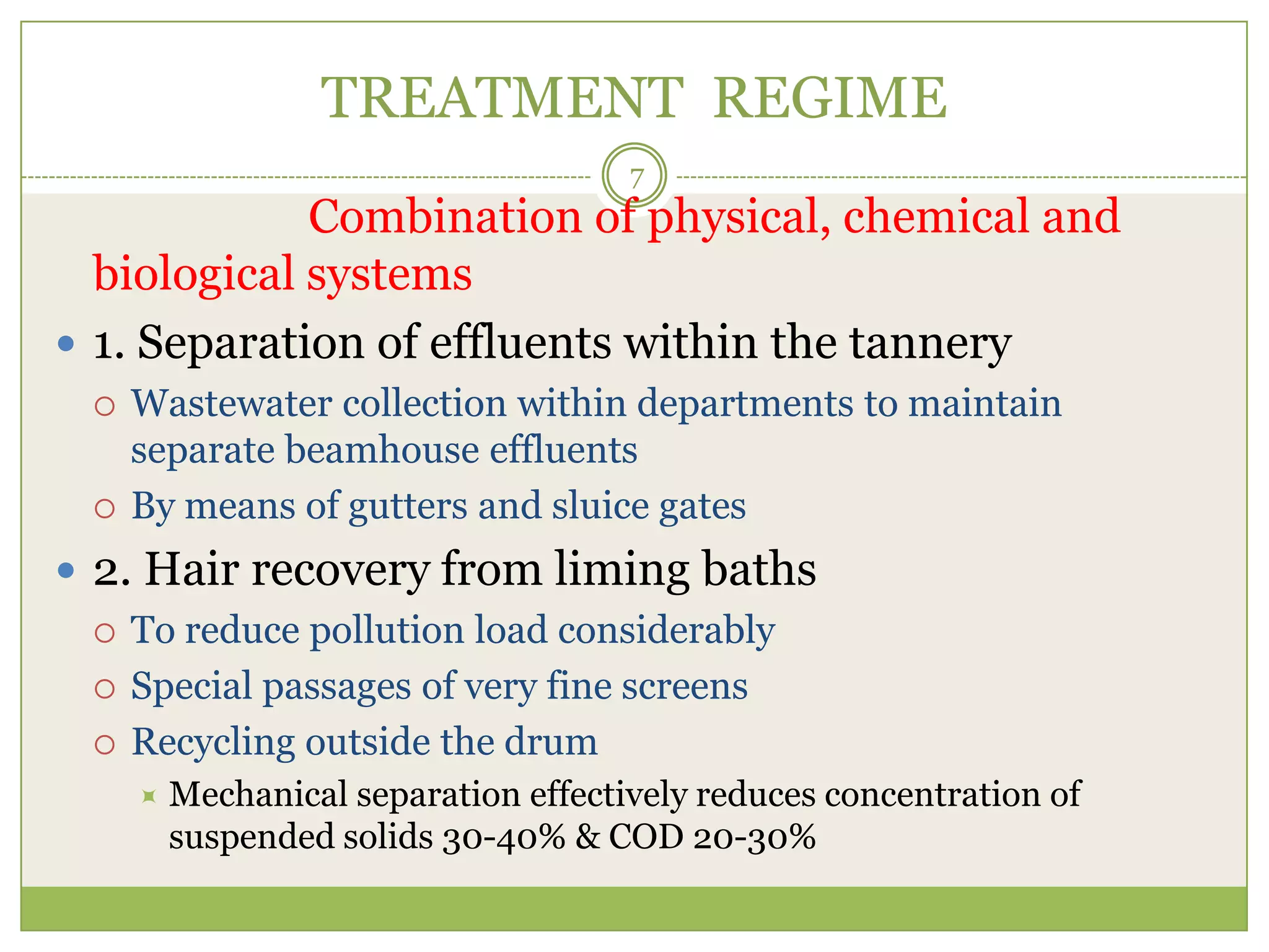 Treatment of tannery wastewater . susan | PPTX