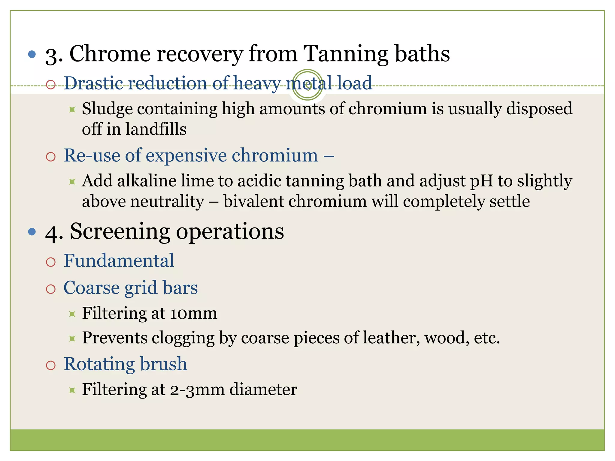 Treatment of tannery wastewater . susan | PPTX