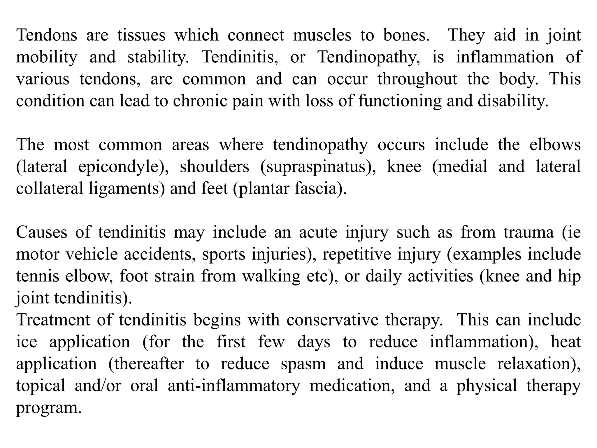 Treatment of Tendinitis.pptx