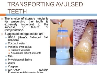 Treatment of Traumatized Teeth | PPTX
