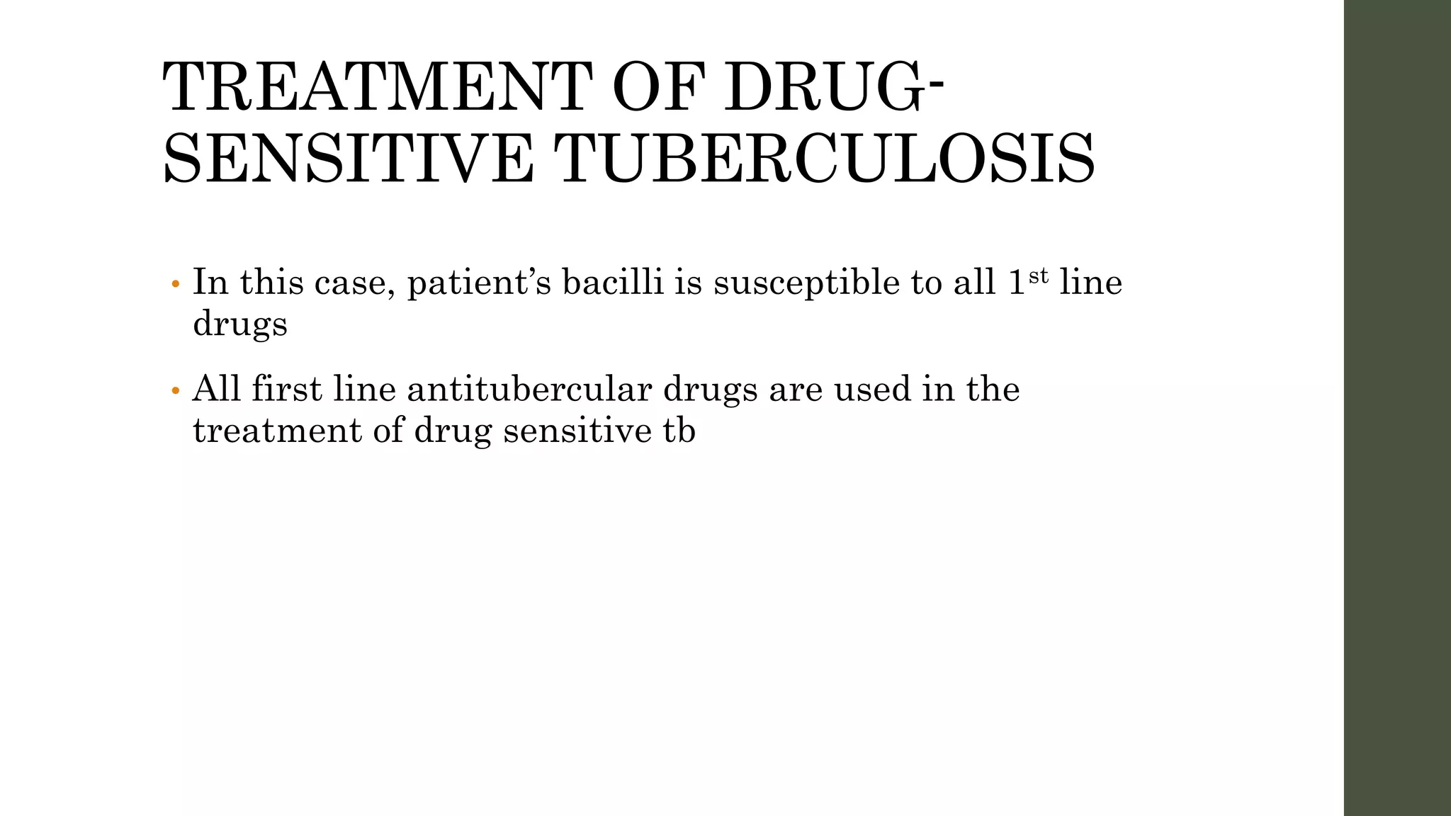 TREATMENT OF TUBERCULOSIS | PPTX