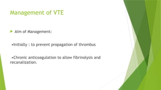 Treatment of VTE in hospital patients today | PPT