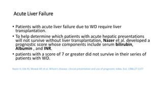 Treatment of wilson disease | PPTX