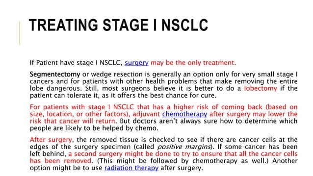 Treatment options for lung cancer | PPTX | Cancer | Diseases and Conditions