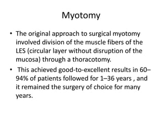 Treatment options for Achalasia Cardia.pptx