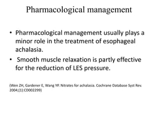 Treatment options for Achalasia Cardia.pptx