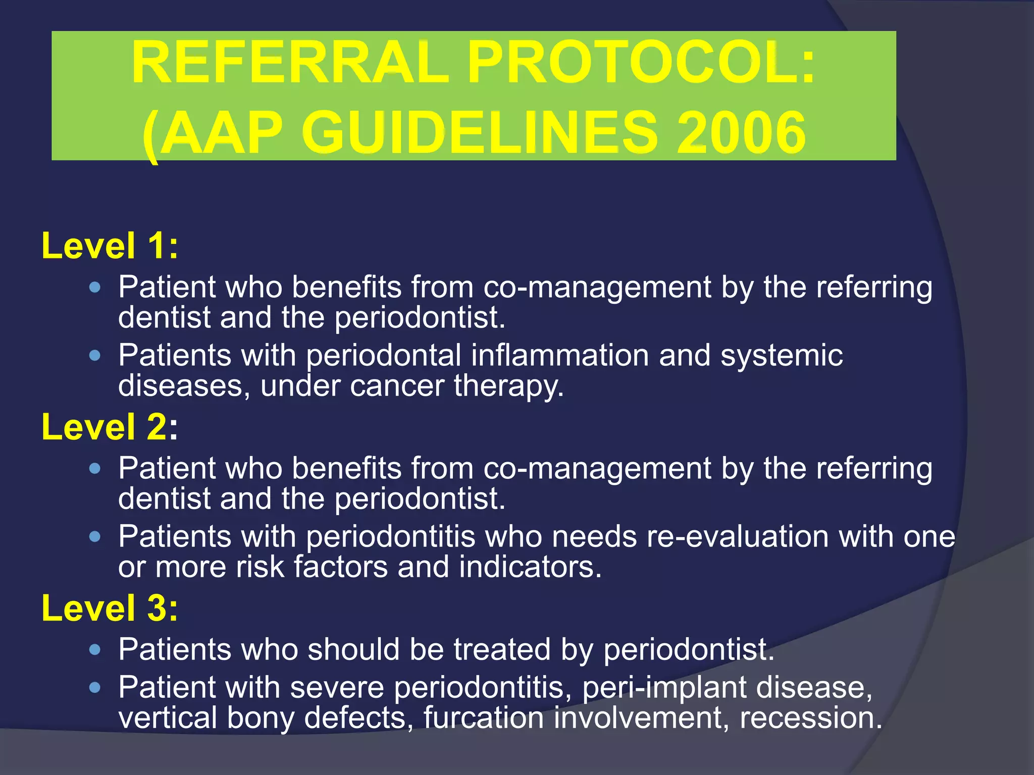 Treatment plan In Periodontics | PPTX