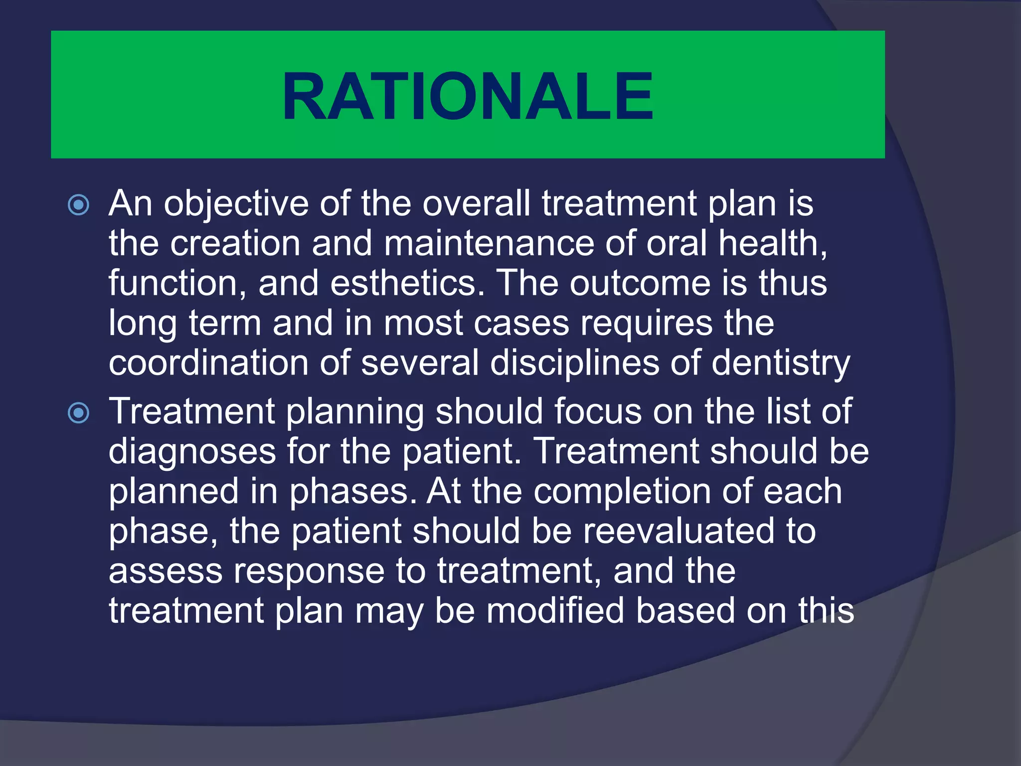 Treatment plan In Periodontics | PPTX