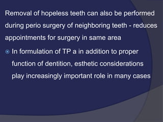 Treatment plan In Periodontics | PPTX