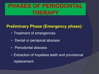 Treatment plan In Periodontics | PPTX
