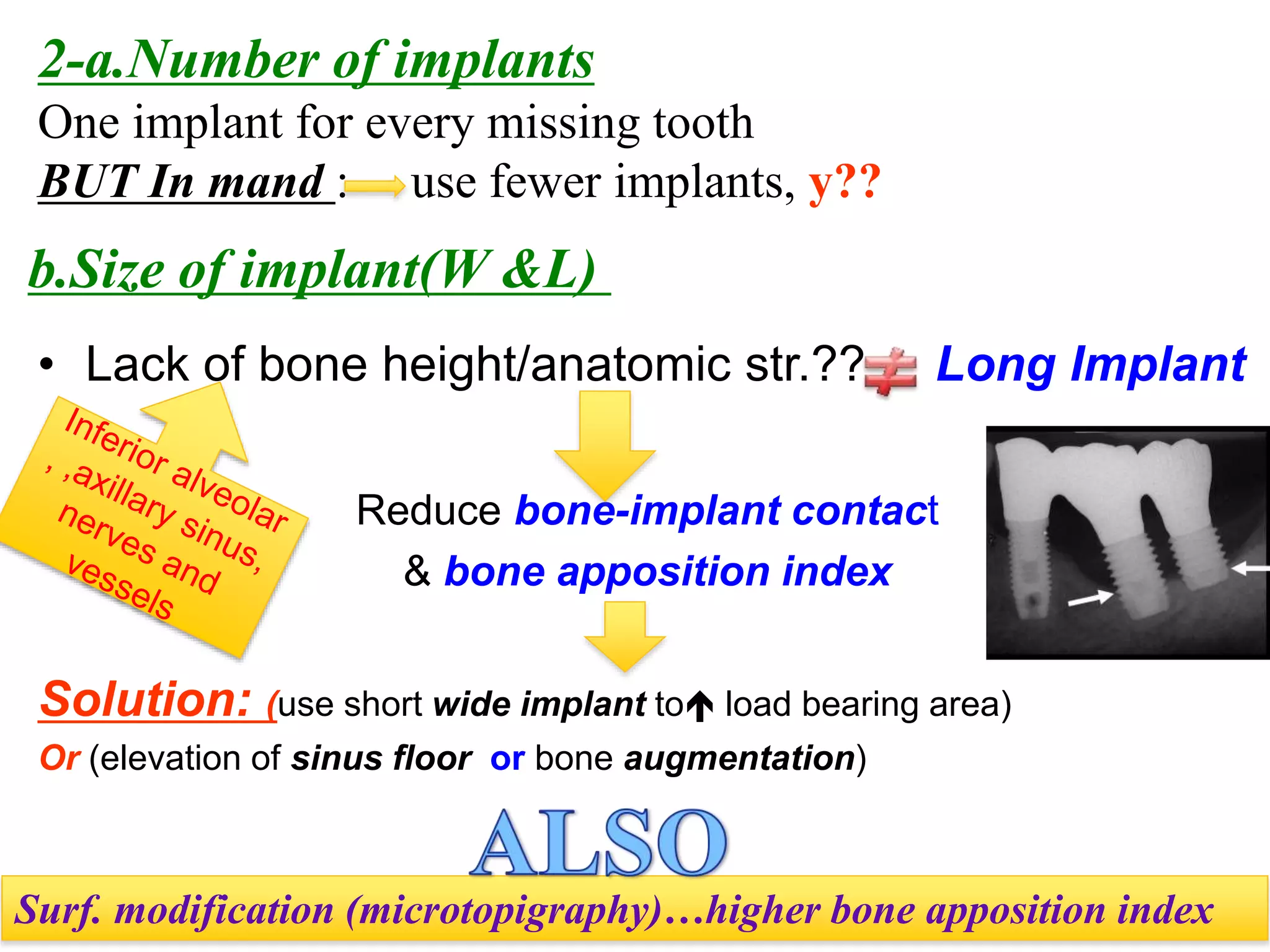 Treatment plan and biological consideration of implants | PPT
