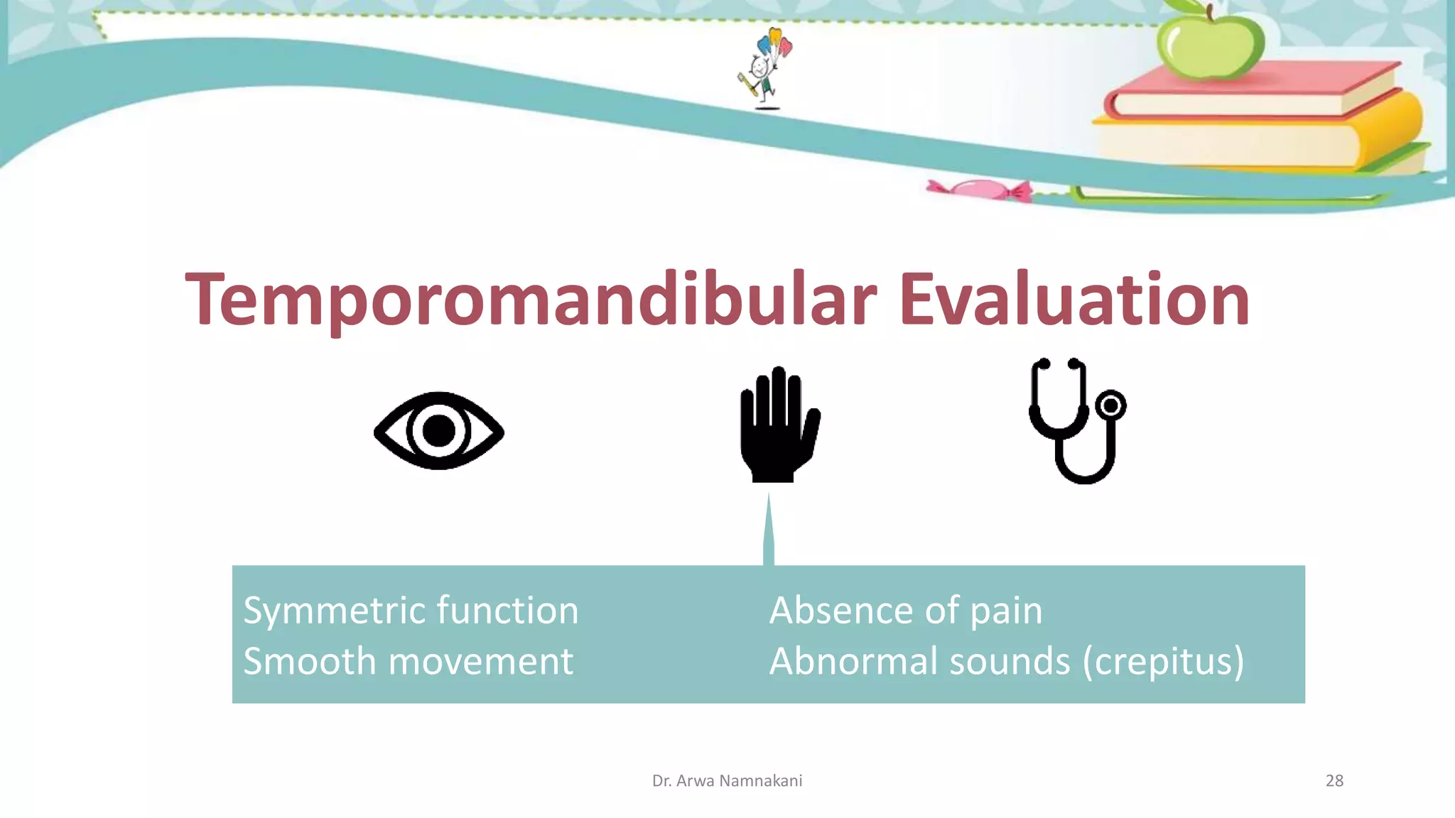Examination and treatment planning for pediatric dental patient | PPTX