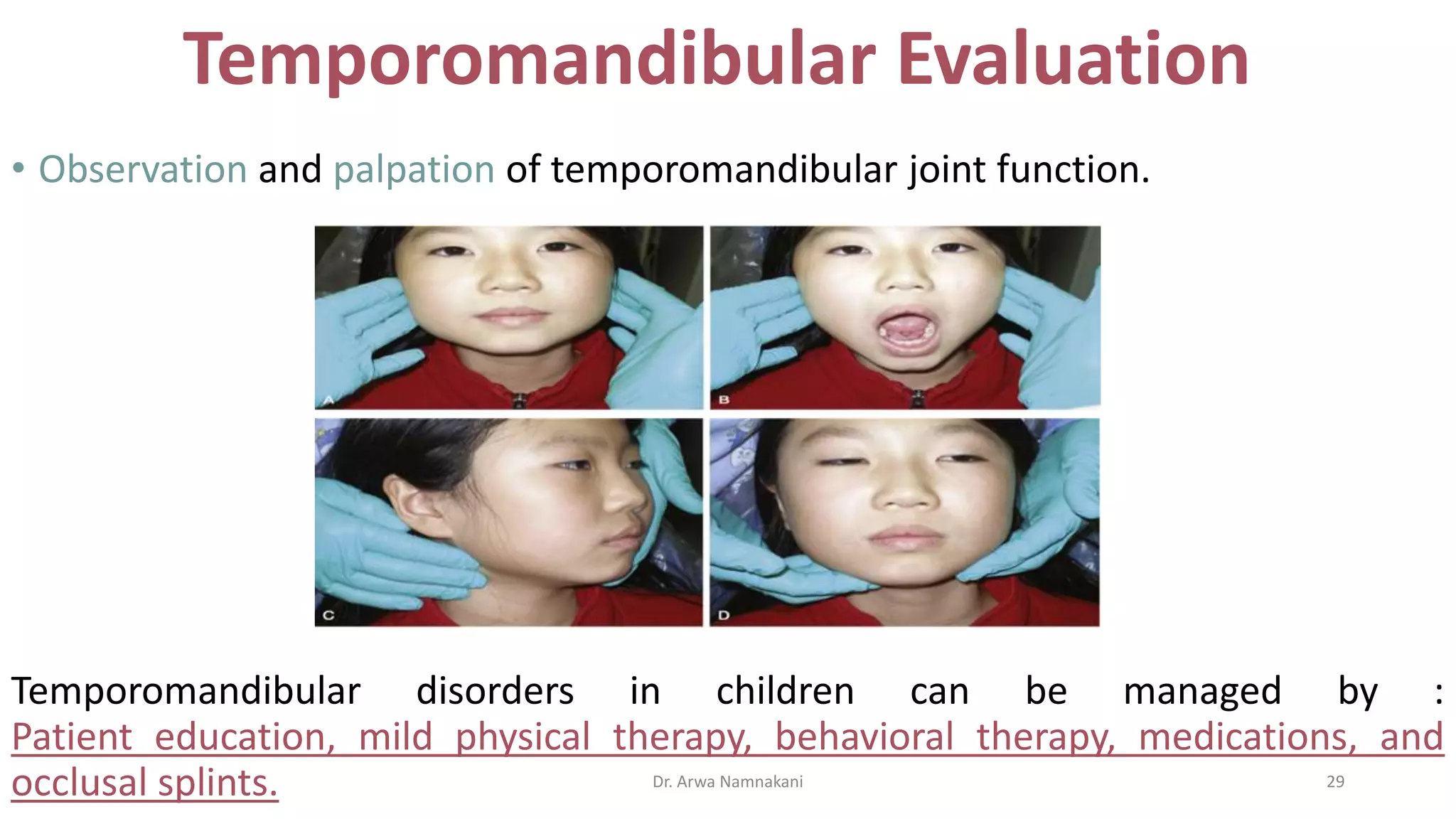 Examination and treatment planning for pediatric dental patient | PPTX