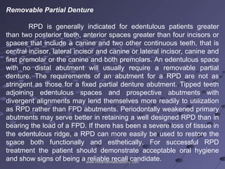 Treatment planning and diagnosis for fpd / oral surgery courses | PPT