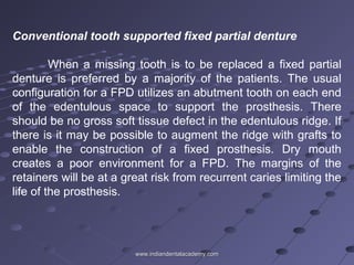 Treatment planning and diagnosis for fpd / oral surgery courses | PPT