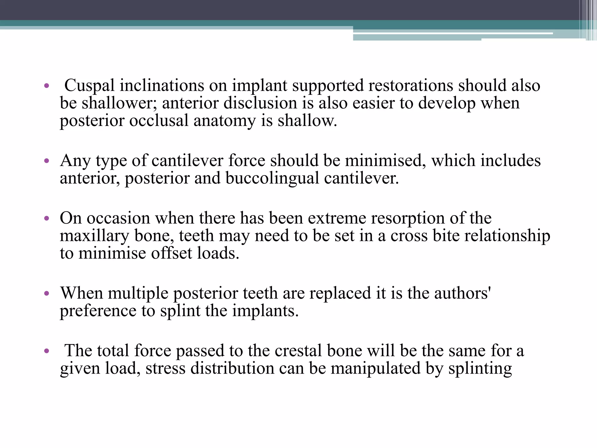 Treatment Planning of Implants in Posterior Quadrants | PPTX