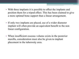 Treatment Planning of Implants in Posterior Quadrants | PPTX