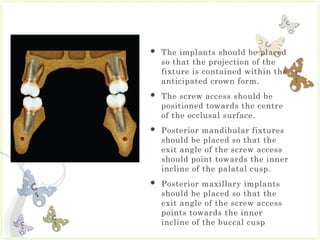 Treatment planning of implants in posterior quadrants.pptx