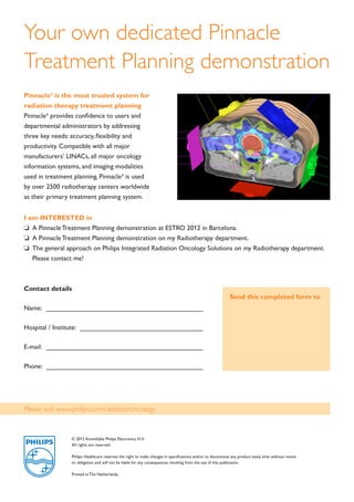 Philips Treatment Planning System | PDF