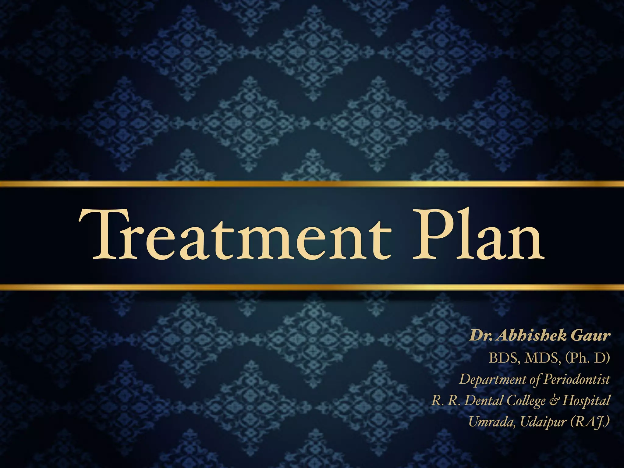 Treatment Plan | PPT
